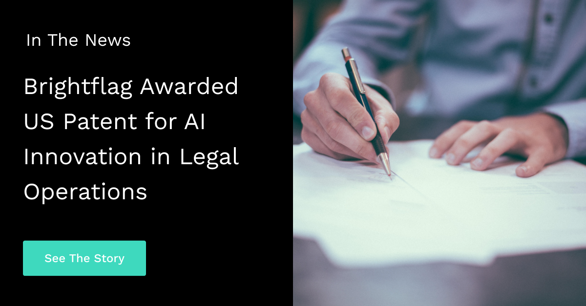 Brightflag Awarded US Patent for AI Innovation in Legal Operations