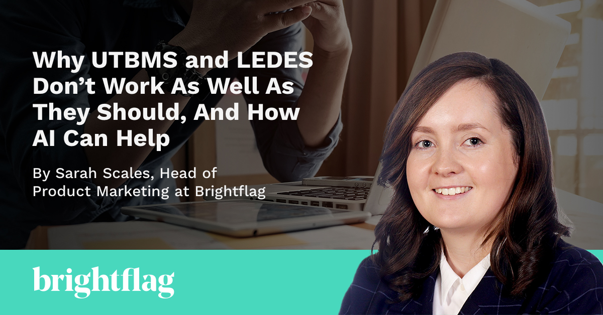 Why UTBMS and LEDES Don’t Work As Well As They Should, And How AI Can ...