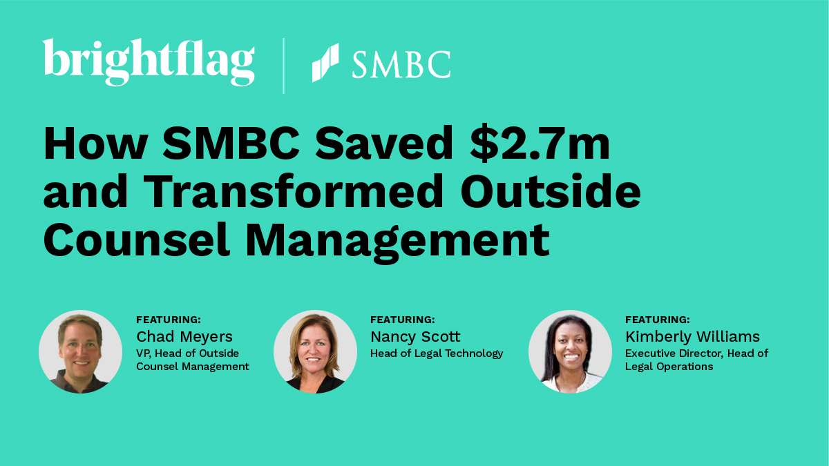 How SMBC Saved $2.7M and Transformed Outside Counsel Management